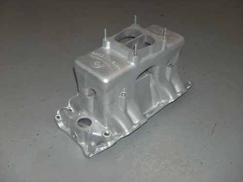 Offenhauser 1x4 Single BB Chevy Tunnel Ram Intake Manifold w/Plenum ...