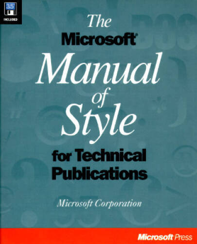 The Microsoft Manual of Style for Technical Publicatio - Paperback ...
