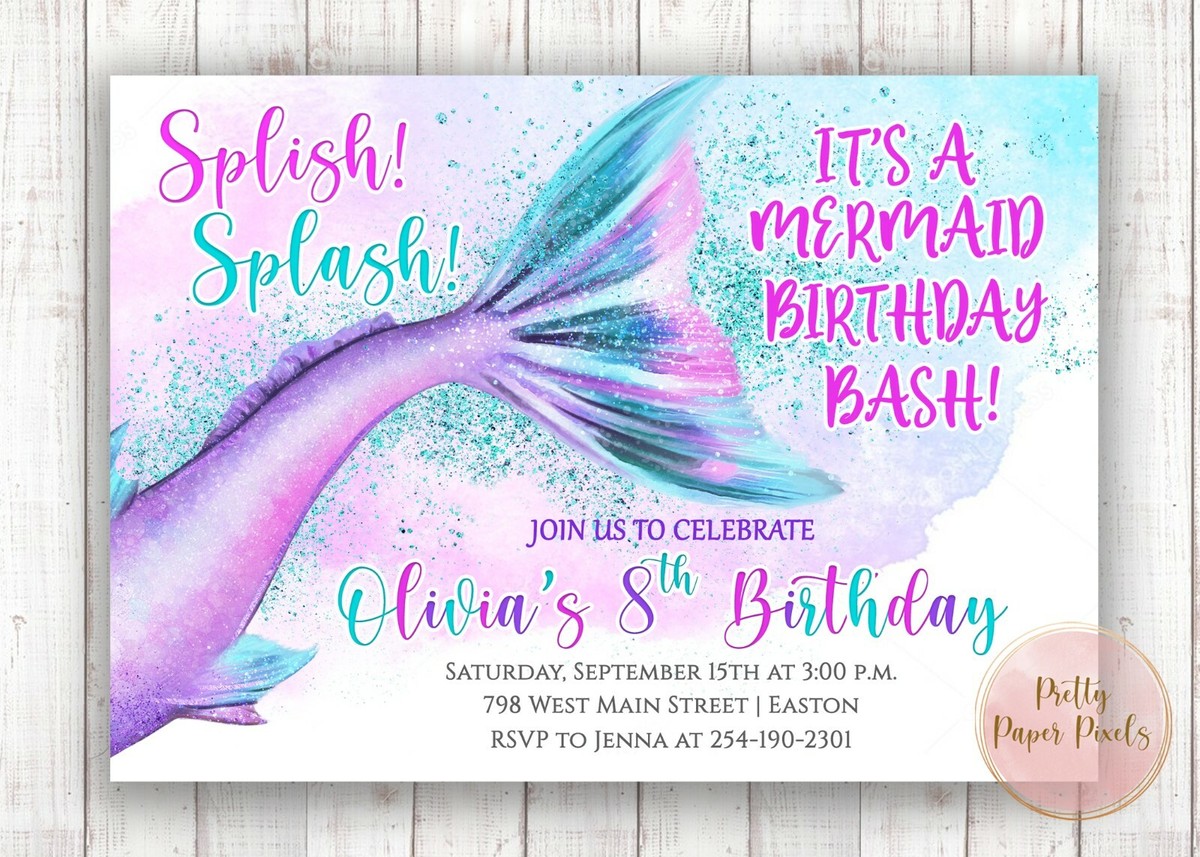 Mermaid Party Invitation Ideas Kara's Party Ideas Whimsical Mermaid