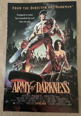 Army of Darkness film promo 1992 small print ad vintage movie art Sam ...