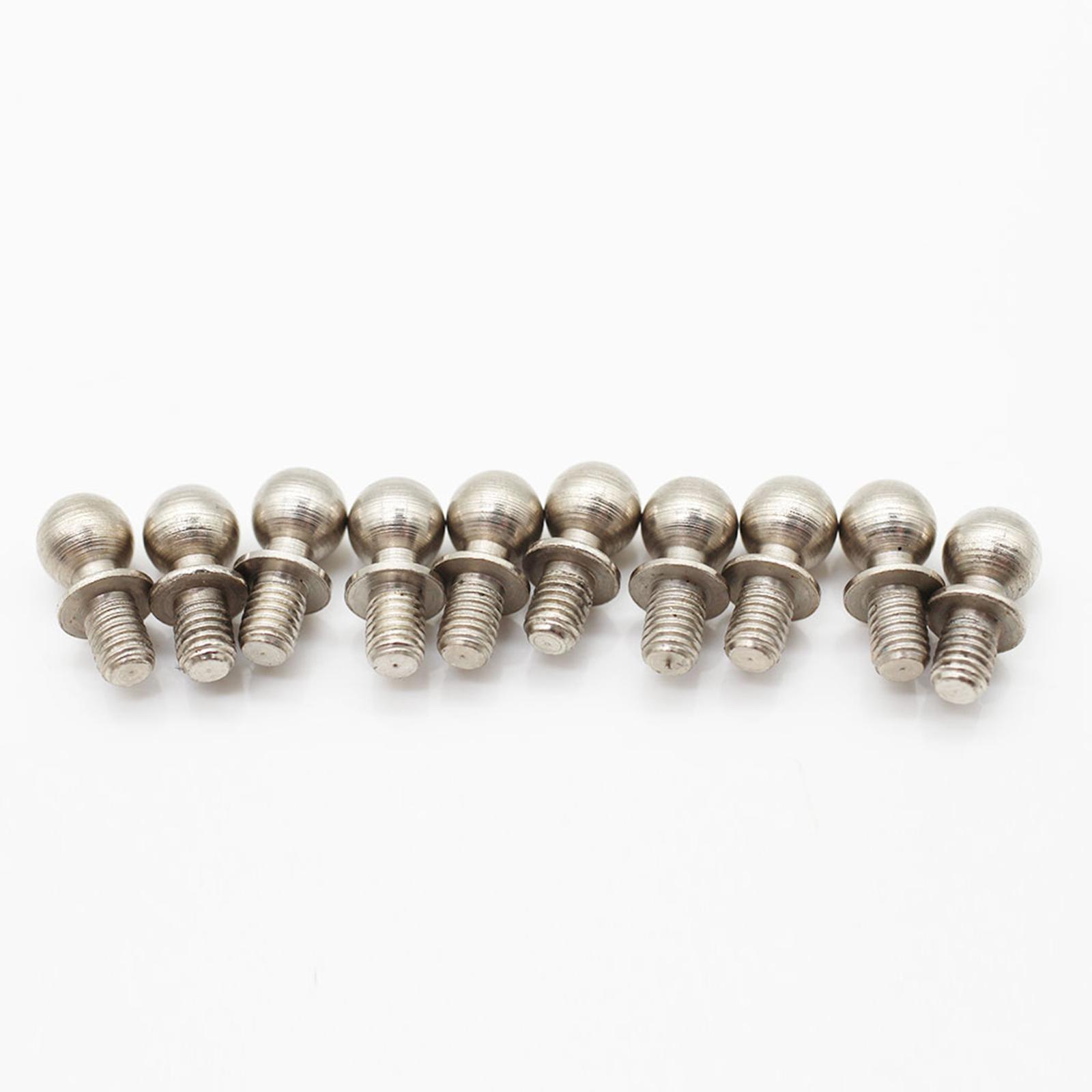 10 Pieces Metal Ball Head Screws Spherical Bolts for Wltoys 1/14 RC ...