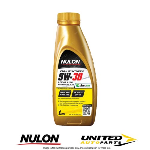 NULON Full Synthetic 5W-30 Long Life Engine Oil 1L for TRD TRD Aurion 3 ...