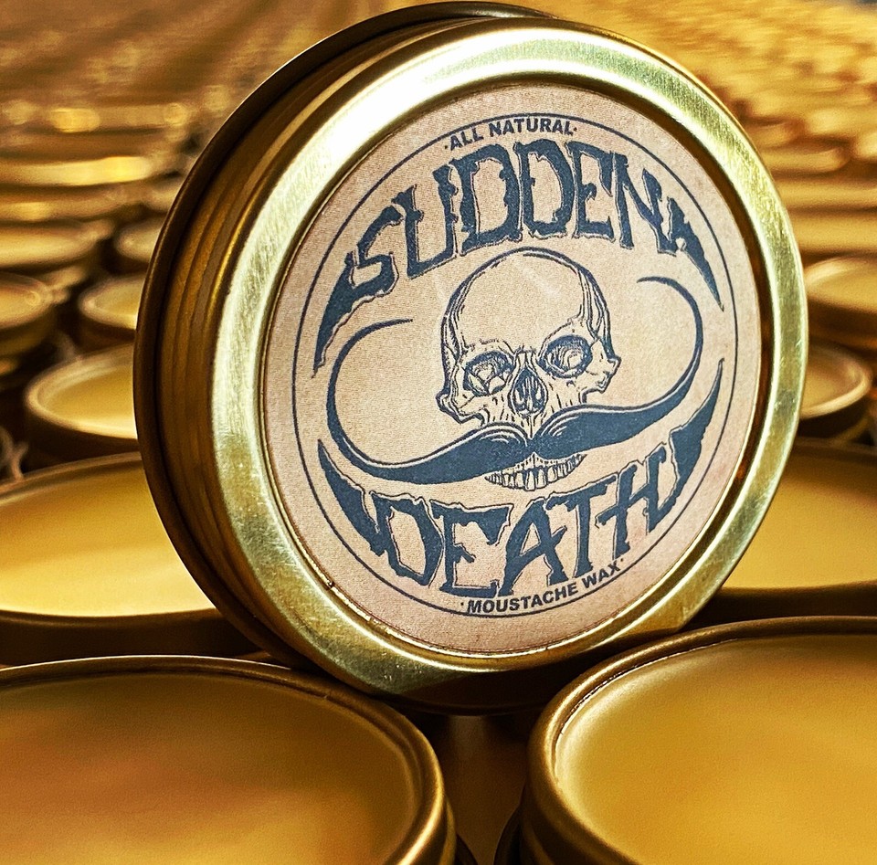 Sudden Death Mustache Wax (Strong Hold, Easy Application) By Death Grip ...