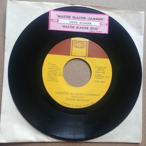 STEVIE WONDER Master Blaster Jammin 45 7" FUNK SOUL Record Vinyl Tamla ...