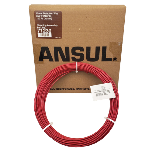 ANSUL 71230 Red Bulk Linear Heat Detection Wire 356°F (180°C) 100 ft ...