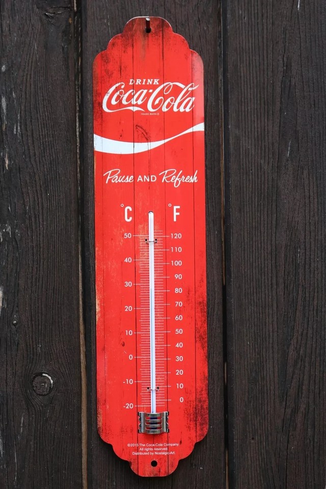 Coca Cola Retro Thermometer Wall Nostalgic Indoor Fan Merchandise 12.5 ...