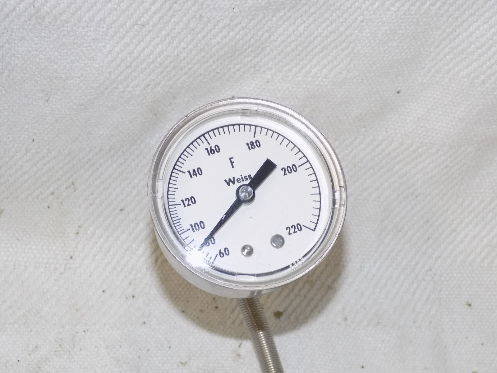 2" Weiss Thermometer Indicating w/ Capillary 60 - 200 Deg F 6685-00-291 ...