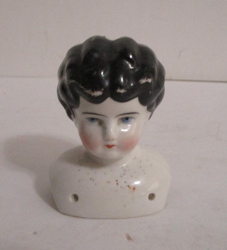 Antique 1800's Ceramic Molded Doll Head Marked 0 Handpainted | eBay
