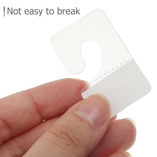 200Pcs Self Adhesive Hanging Tabs Clear Adhesive Hangers for Retail ...