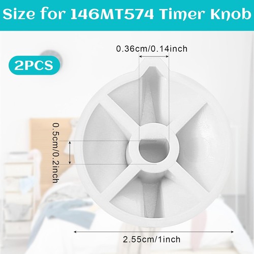 2 Pack Timer Switch Knob Replacement for Intermatic - 146MT574, White ...