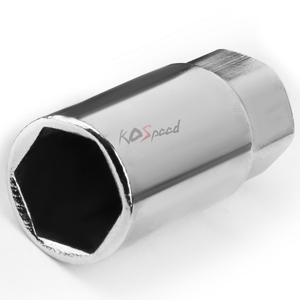 [OPEN BOX]20x Closed-End Sky Blue M12x1.25 25mmOD 35mm Lug Nuts Conical ...