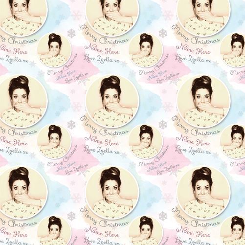 Zoella / Zoe Sugg Personalised Christmas Gift Wrap With 2 Tags - ADD A ...