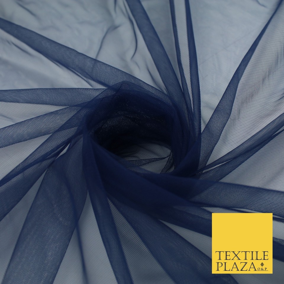 OVER 90 COLOURS - Soft Plain Sheer Tulle Net Fabric Tutu Fairy Veil ...