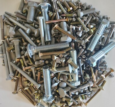NEW 20 lb. Bolt Bin Lot Machine Bolts, Hex Bolts, Carriage, Lag ...