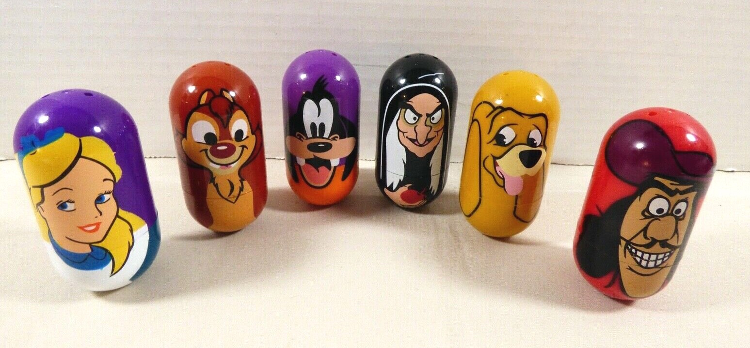 Lot of 6 2006-2006 Kellogg's Disney Celebration Wobblers Alice Goofy ...