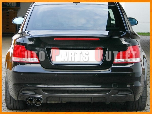 P Style Carbon Fiber Rear Diffuser For BMW E82 E88 M-Sport 128i 135i ...