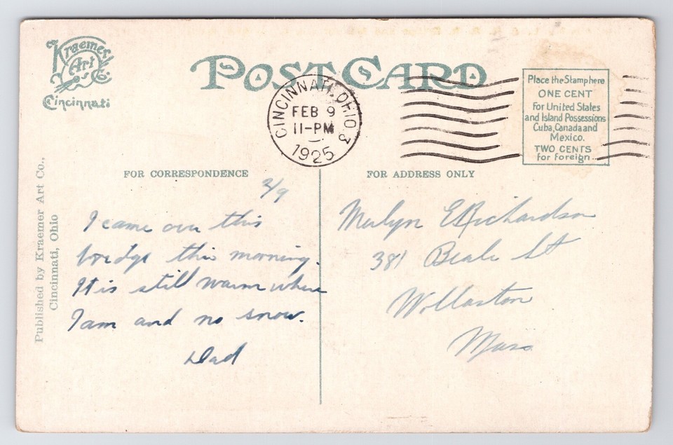 c1920s~Newport Kentucky KY~L&NRR Bridge~Mt Adams~Cincinnati~Vintage ...