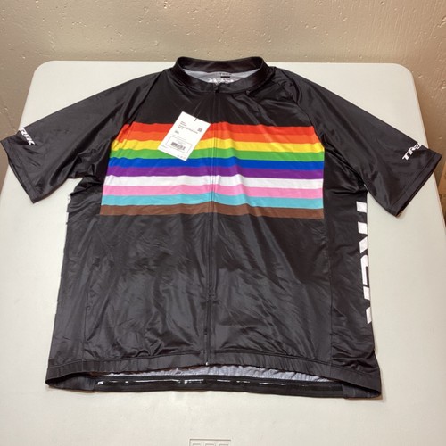 TREK NWT Bike Cycling Full Zip Jersey LGBTQ Pride Rainbow Mens 3XL | eBay