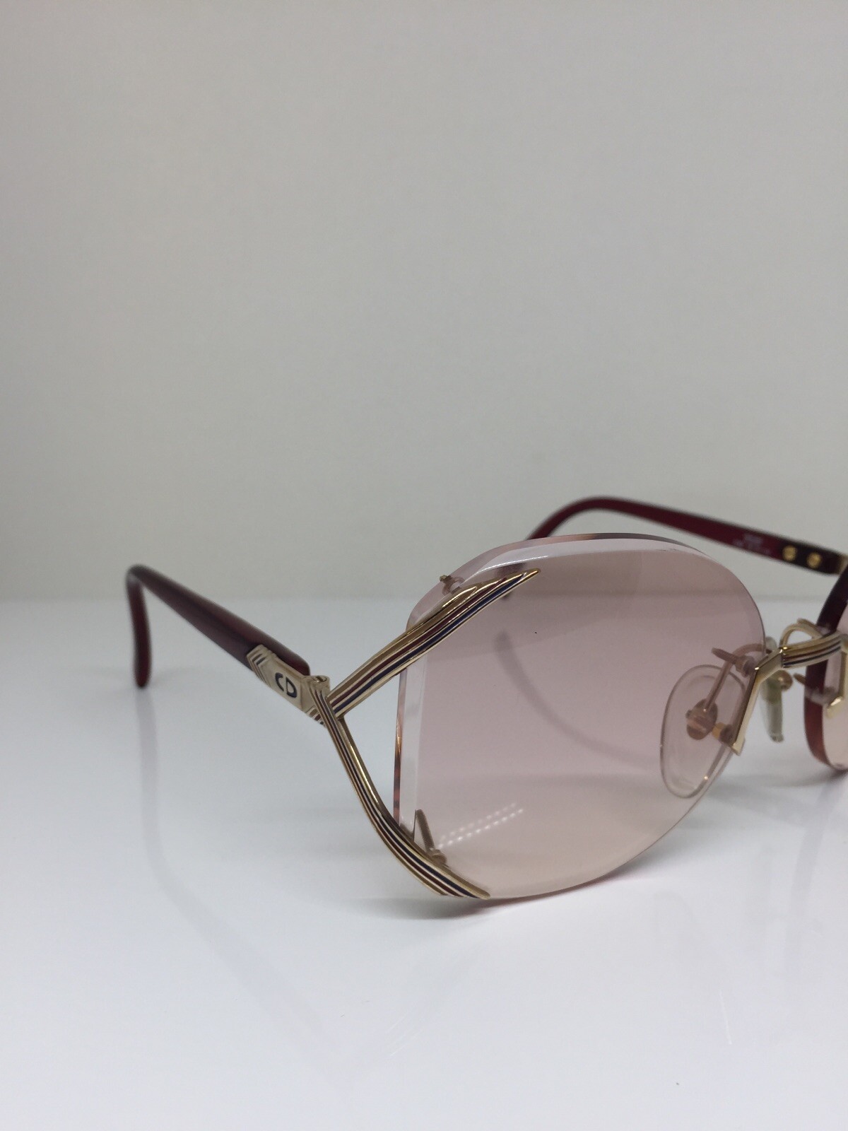 New Vintage Christian Dior 2289 Rimless Eyeglasses C. 48 Gold ...