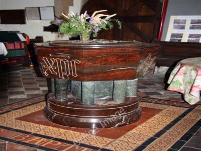 Photo 6x4 St Peter, Little Ellingham, Norfolk - Font c2009 | eBay UK