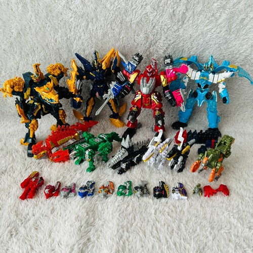 BANDAI Japan Mini pla Megazord Power Rangers Dino Fury Sentai ...