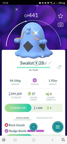 Pokémon Shiny Swalot ( Gulpin Evolution ) Go | eBay