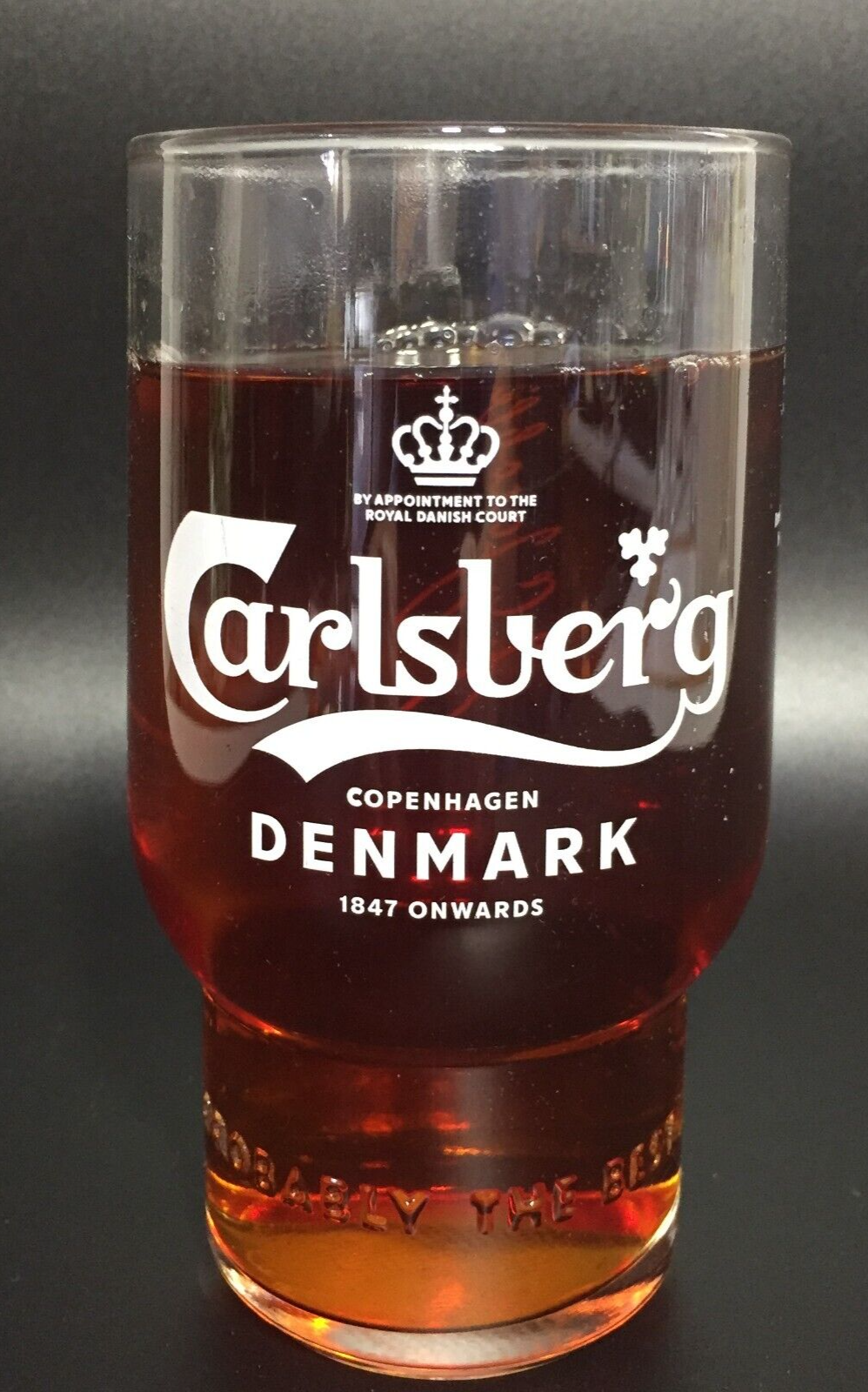 CARLSBERG COPENHAGEN DENMARK GLASS 330ml,CARLSBERG DENMARK EMBOSSED ...