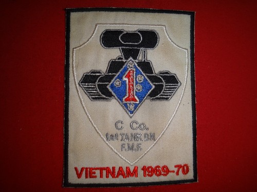 USMC C Company 1st Tank Battalion 1st Marine Division 1969-70 Vietnam War Patch | eBay
