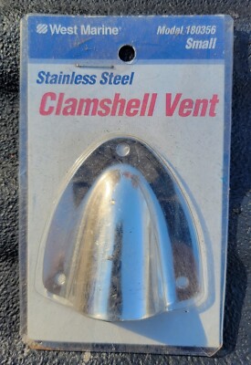 West Marine Small Clamshell Vent Stainless Steel Model 180356 | eBay