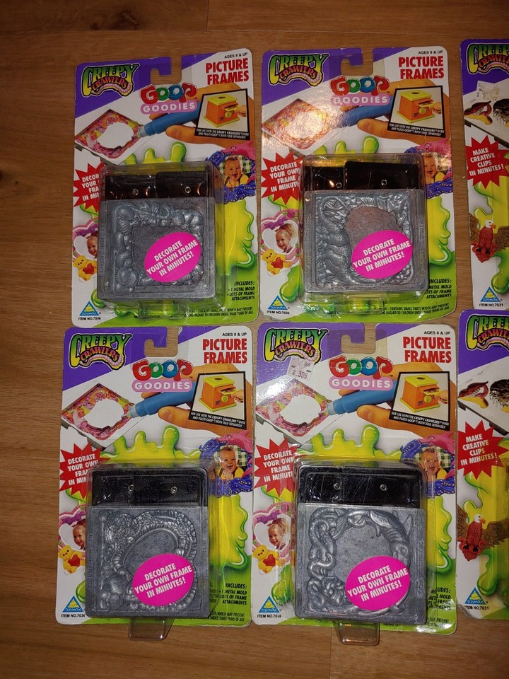 Creepy Crawlers Goop Goodies Huge Rare Lot 23 Packs Plastigoop Molds ...
