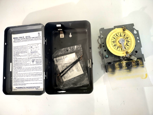 Intermatic T104-20 Little Gray Box Electric Water Heater Timer Switch ...