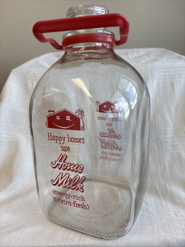 Vintage Gallon Milk Bottle Home Milk Miami Florida Dairy House Palm ...