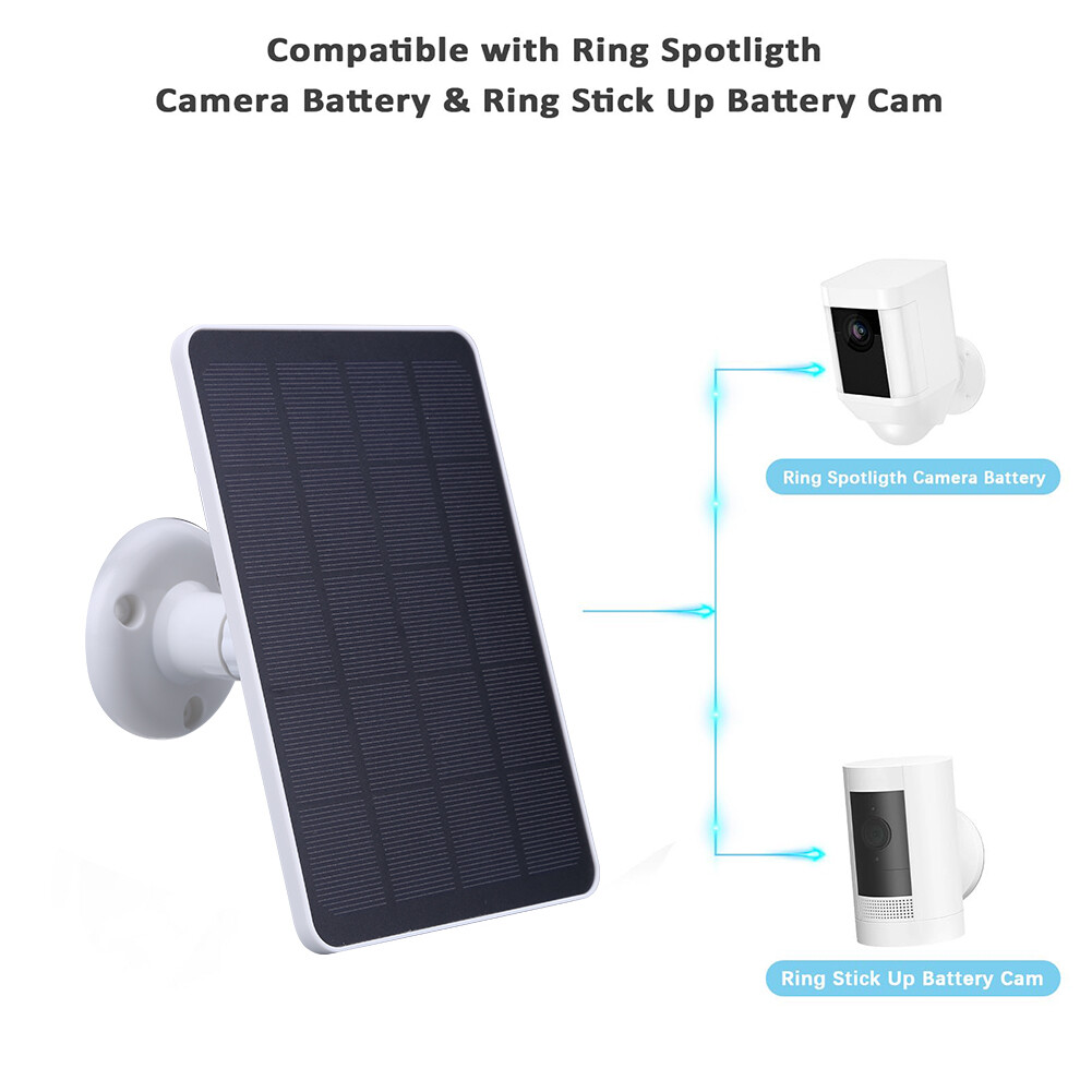 Solar Panel Kit for Ring Spotlight Camera/Ring Stick Up Camera | eBay