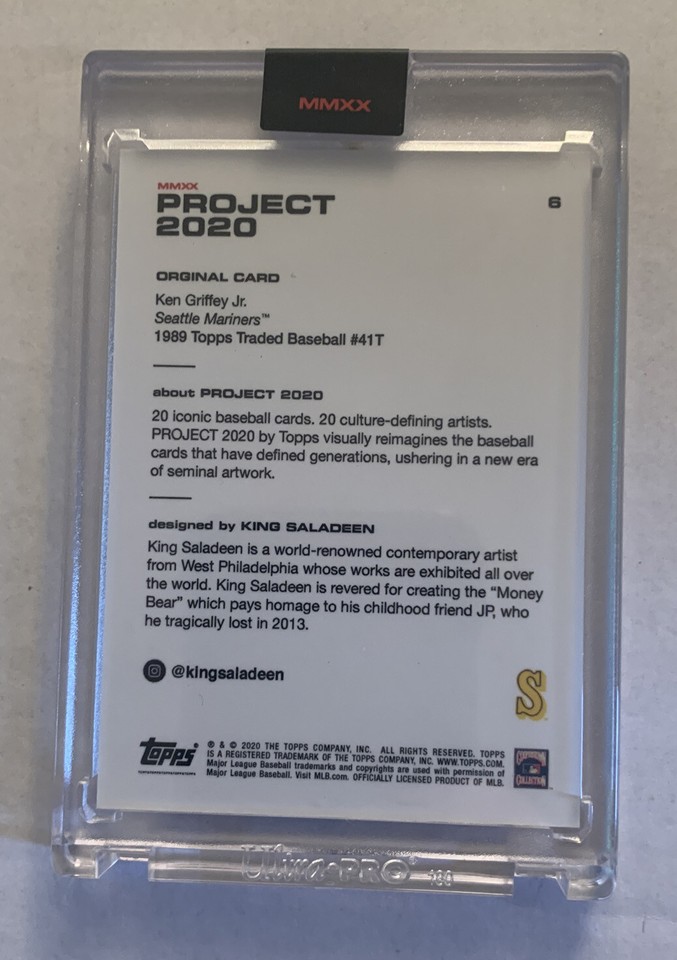 KEN GRIFFEY JR Topps Project 2020 - King Saladeen Card #6 Print Run ...