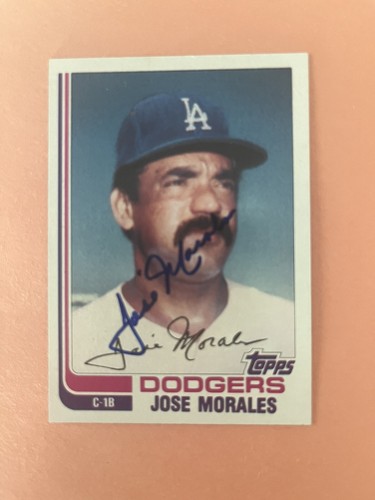 1982 Topps Traded #75T Los Angeles Dodgers Jose Morales Autograph. | eBay