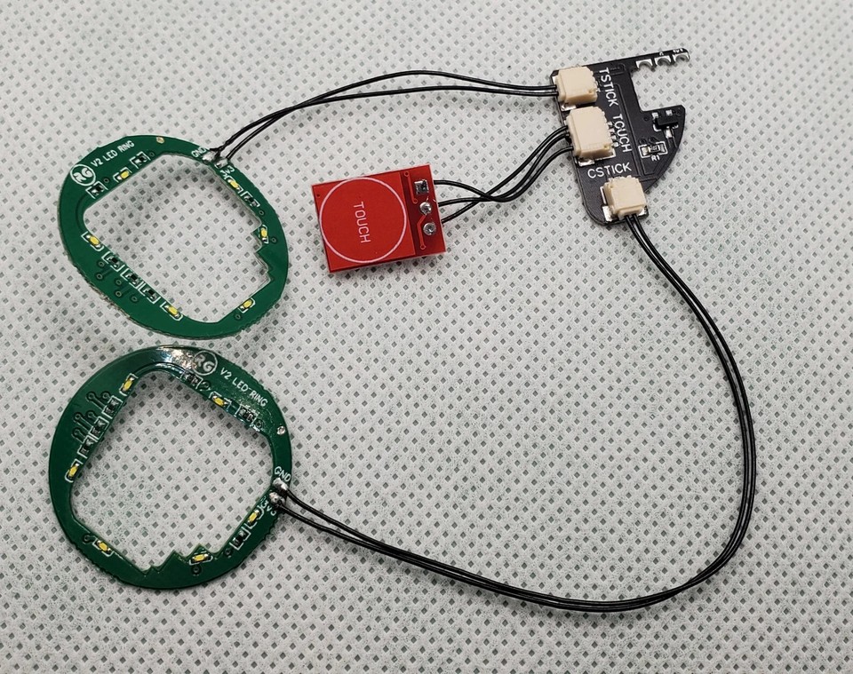 Nintendo GameCube Controller LED Joystick Ring with Touch On/Off Sensor ...