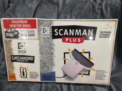 Logitech ScanMan Plus Bundle. Vintage. Includes Catchword OCR NEW ...