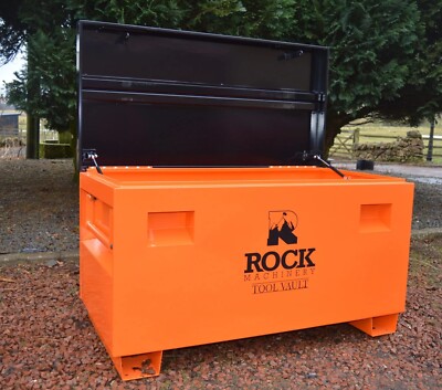 Steel 48" Job Site Tool Security Storage Box Vault by Rock Machinery ...