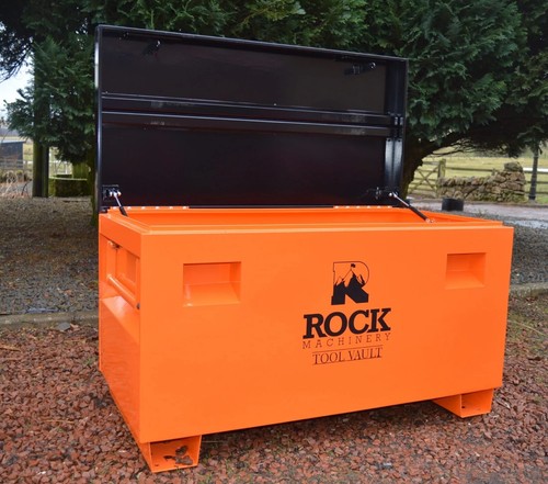 Steel 48" Job Site Tool Security Storage Box Vault by Rock Machinery ...