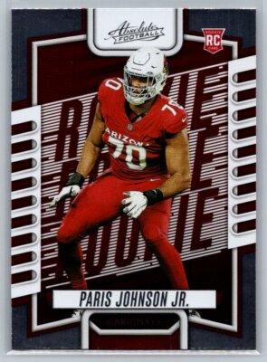 2023 Panini 2023 Panini Absolute Rookie #147 Paris Johnson Jr. Arizona ...