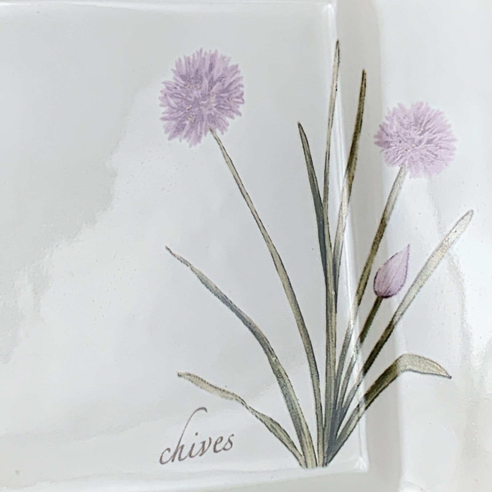 4 Mallory Lane Appetizer Dessert Plates Spices Sage Lavender Chives ...