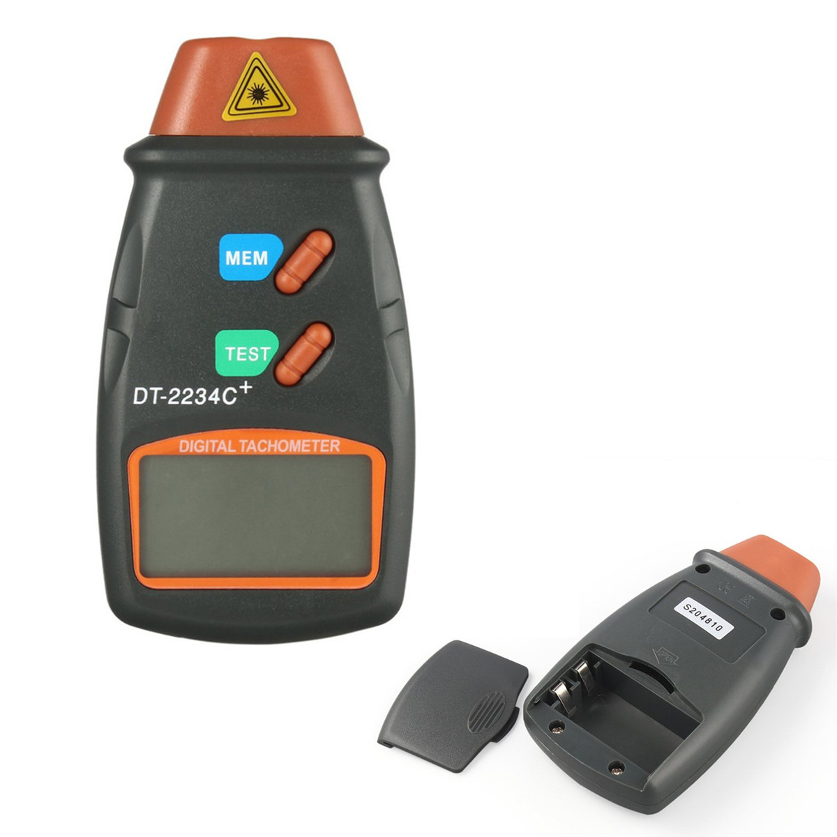 Noncontact Tach Tool RPM Handheld Digital Photo Laser Tachometer Meter ...