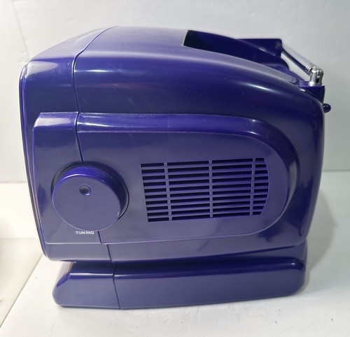 Purple Mini CRT TV 5" Television and Radio PURPLE Tested Working ...