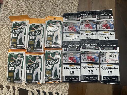 Panini Fat Pack Lot 2022 Chronicles And Prestige 2023 12 Packs | eBay