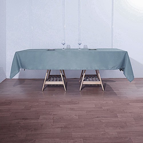 5 Dusty Blue 60x102 RECTANGLE POLYESTER TABLECLOTHS Wedding Catering ...