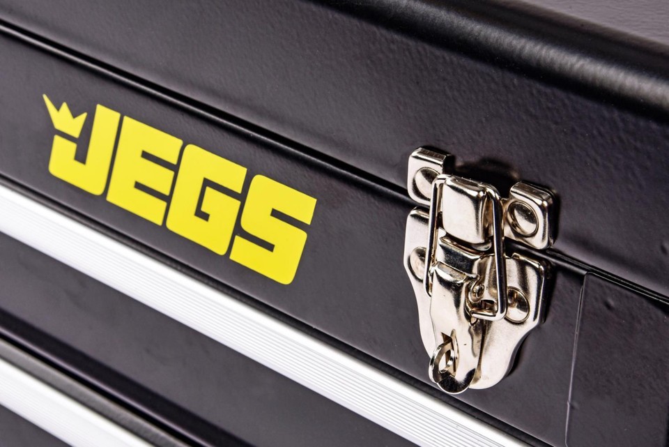 JEGS 85325 170-Piece Mechanic's Tool Box Set Black Powdercoated Steel ...