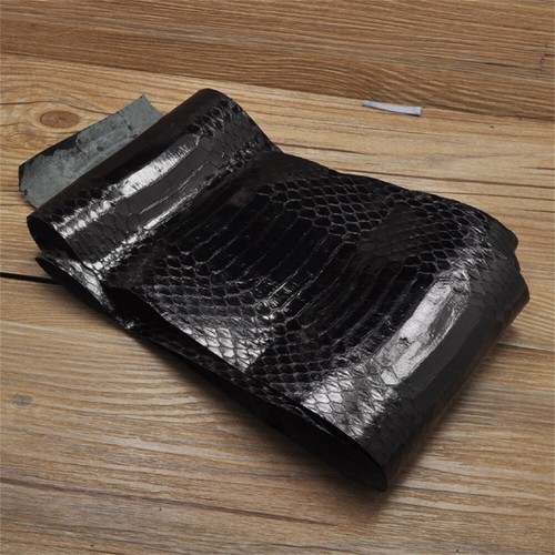1X Real Snake Skin Hide Leather Craft Pelt Soft Snakeskin Glossy Print ...