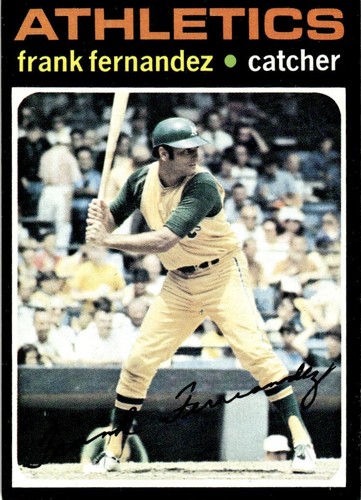 1971 Topps Baseball Frank Fernandez Oakland Athletics #468 EX-MT+ | eBay