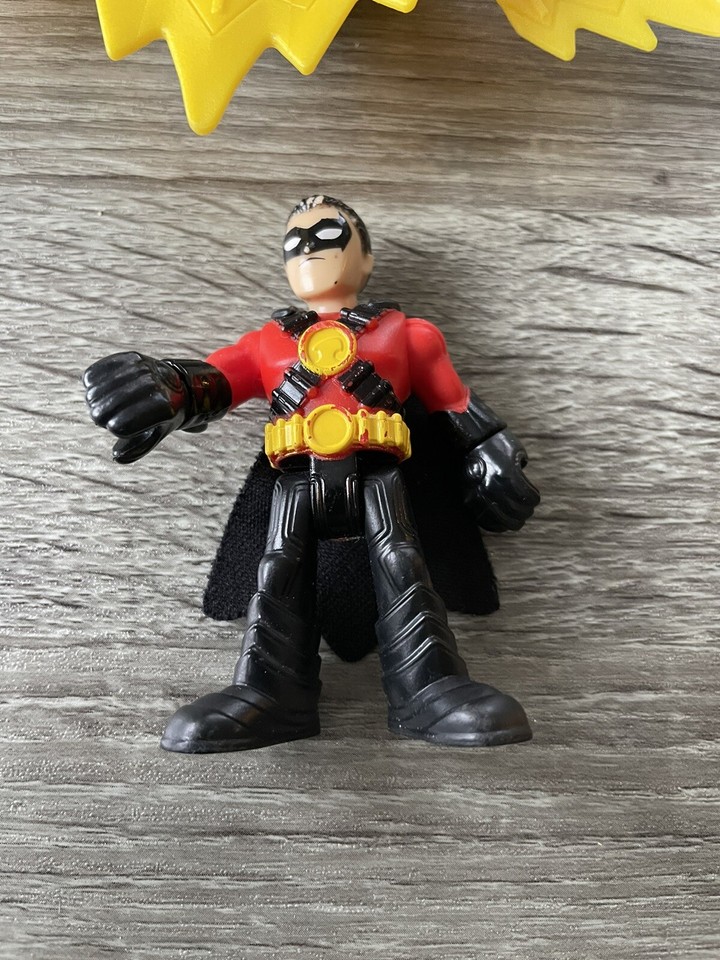 🔥 Red Robin Figure w/ Wings & Missiles - Fisher-Price Imaginext DC ...