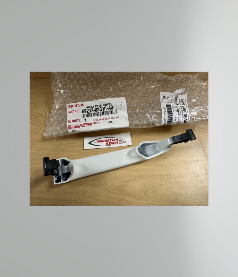 04-09 SIENNA SIDE SLIDING DOOR HANDLE 69213-08010-A0 WHITE 056 GENUINE ...